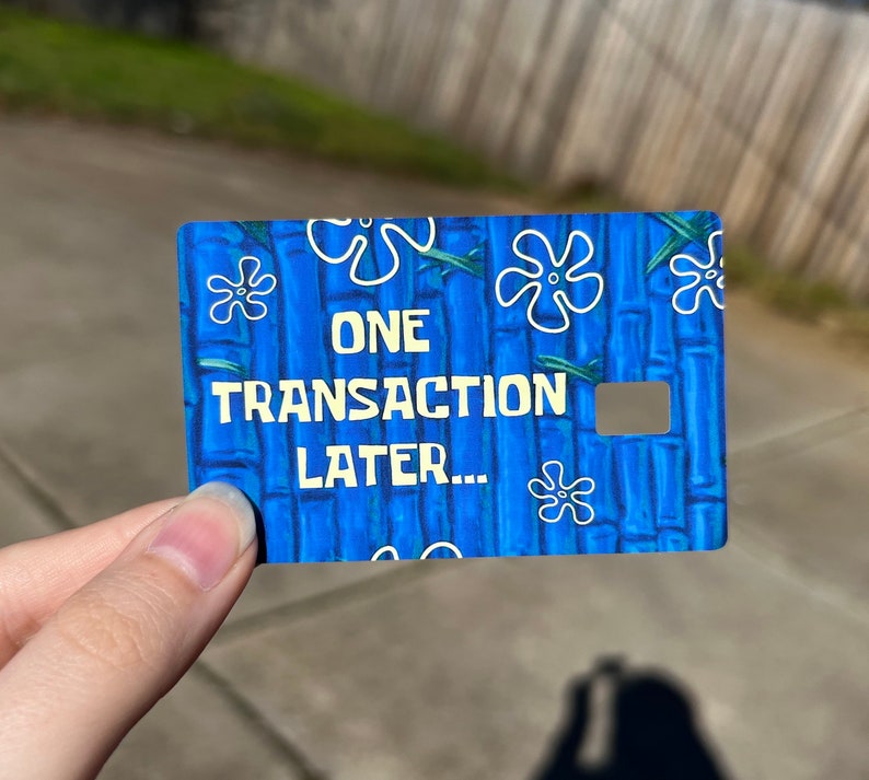 One Transaction Later... Credit Card Skin Cover Bikini Bottom French ...