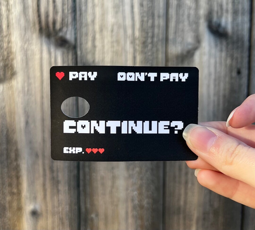 Game Selection Screen Credit Card Skin Cover 8-bit Pixel Game Video ...