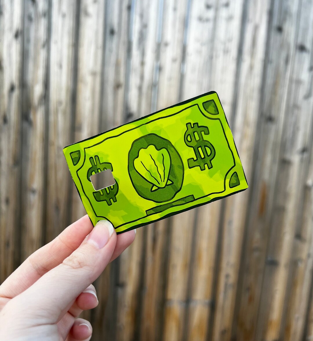 Sponge Money Credit Card Skin Cover Bikini Bottom Dollar Bill Spongebob ...