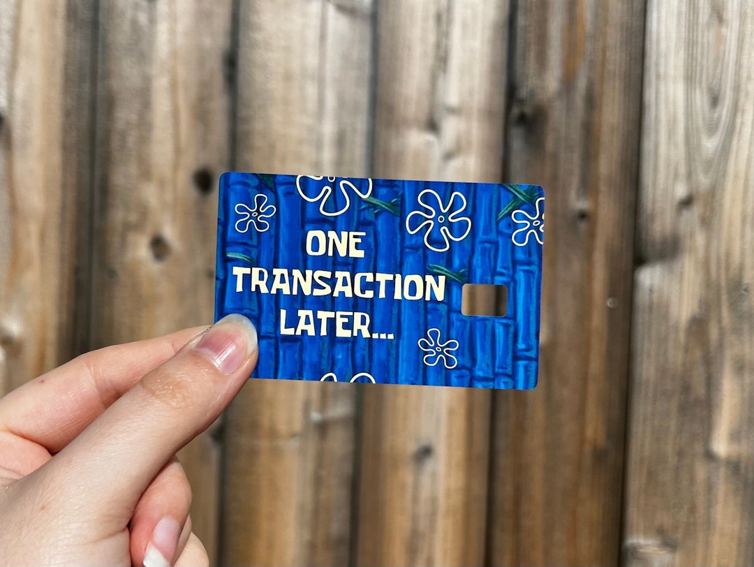 One Transaction Later... Credit Card Skin Cover Bikini Bottom French ...