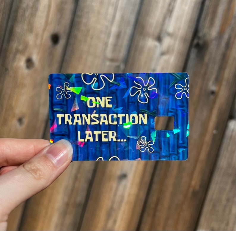 One Transaction Later... Credit Card Skin Cover Bikini Bottom French ...