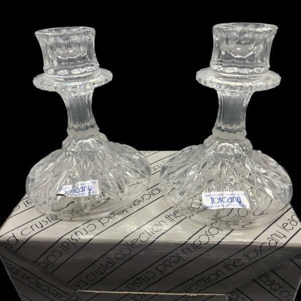 Toscany Crystal Candle Holder - Etsy