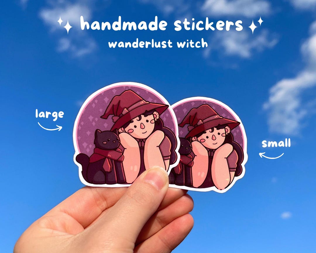 Wanderlust Witch Stickers Matte Vinyl Waterproof Journal Scrapbook Stationary - Etsy