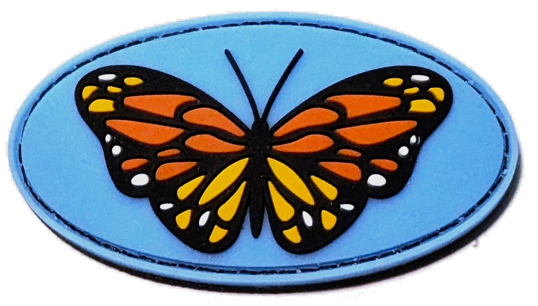 Monarch Butterfly Tactical Patch - Etsy
