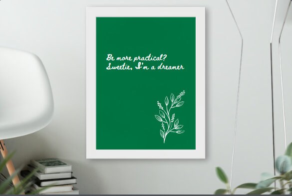 Wall Poster Inspirational Wall Art Motivational Quotes Digital Print ...
