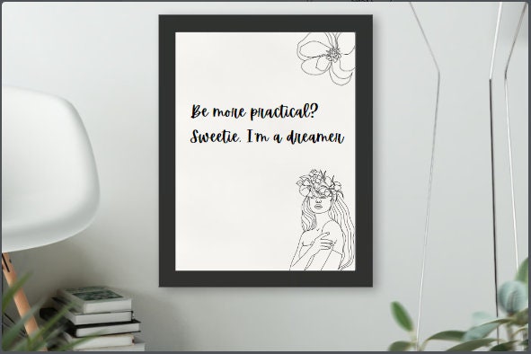 Wall Poster Inspirational Wall Art Motivational Quotes Digital Print ...