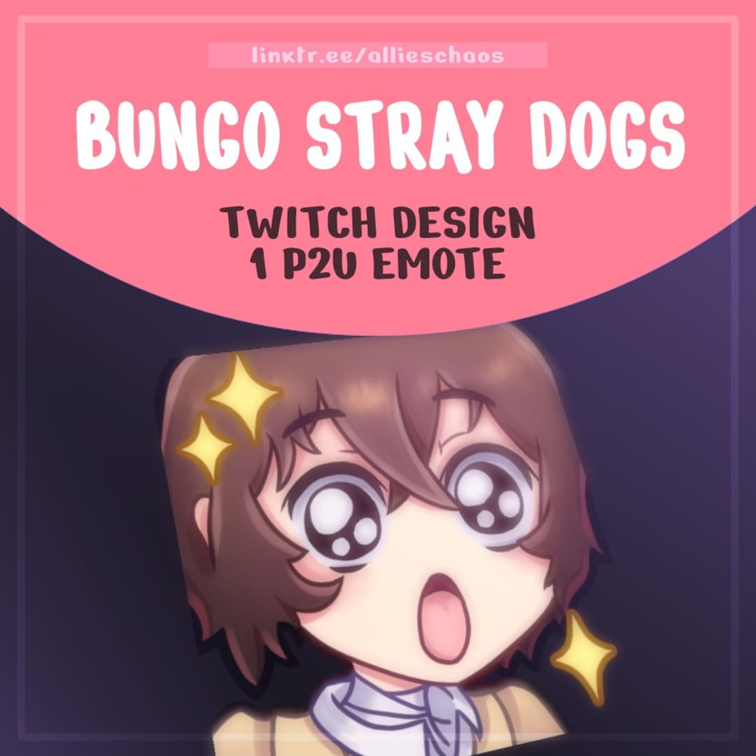 Dazai Pog EMOTE TWITCH / DISCORD Streamer Assets for Live Streaming - Etsy