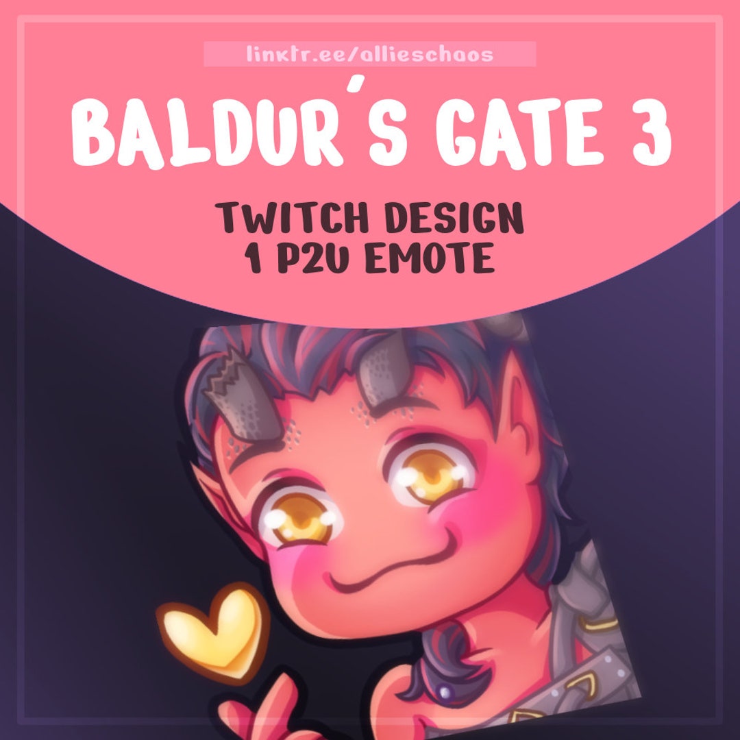 Karlach Love EMOTE TWITCH / DISCORD Streamer Assets for Live Streaming ...