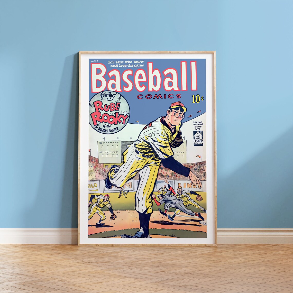 Baseball Comics, Vintage Wall Art, Sports Fans, Comic Book Poster ...