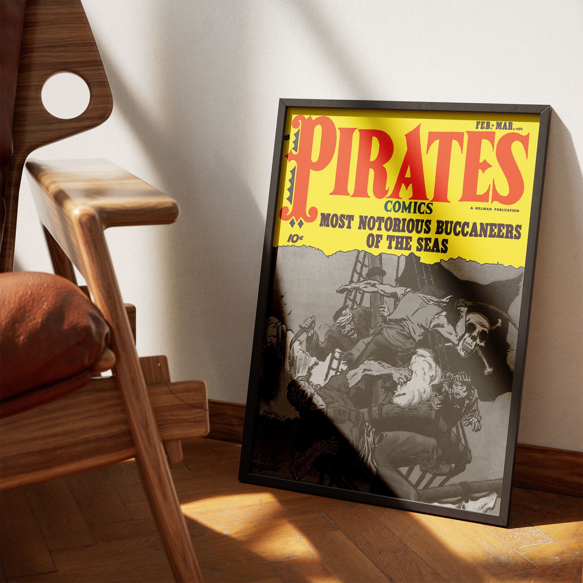 Pirates Comics, Vintage Wall Art, Comic Book Poster, Pirate Ships ...