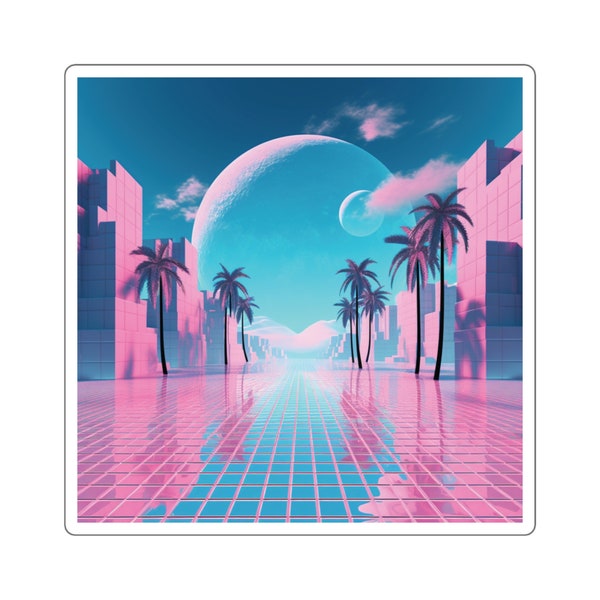 Vaporwave Sticker - Etsy