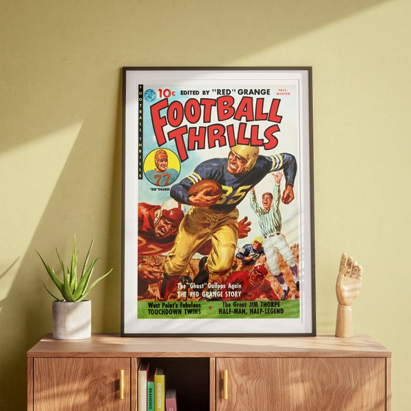 Football Comic Poster - Etsy
