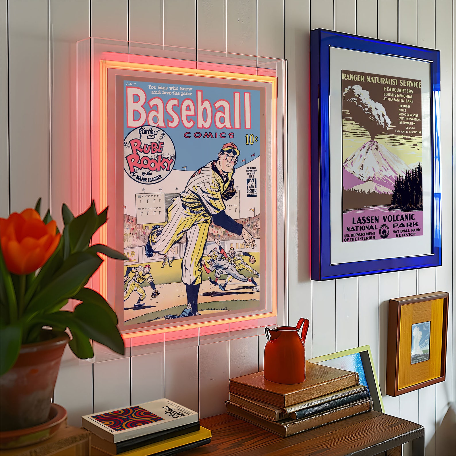 Baseball Comics, Vintage Wall Art, Sports Fans, Comic Book Poster ...