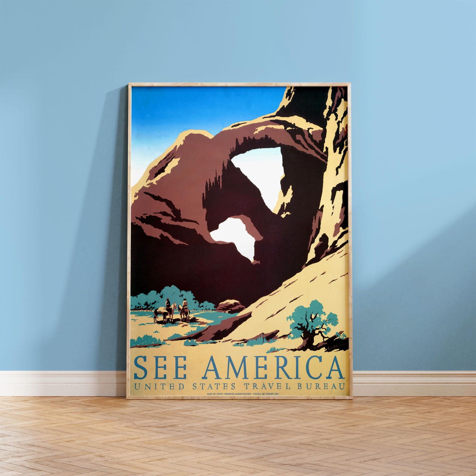 See America, Vintage Wall Art, Travel Poster, Retro Art DIGITAL ...