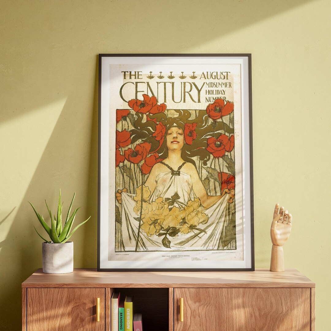 The Century, Vintage Wall Art, Classic Poster, Retro Art DIGITAL ...