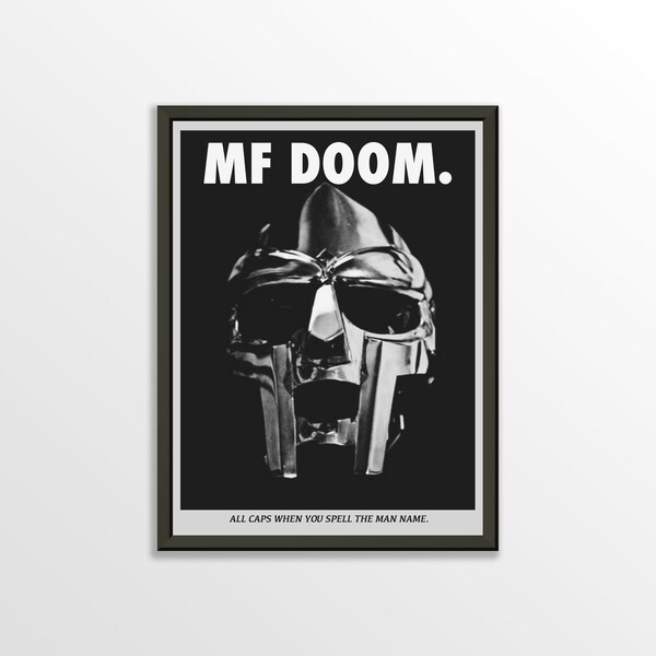 Mf Doom Poster - Etsy