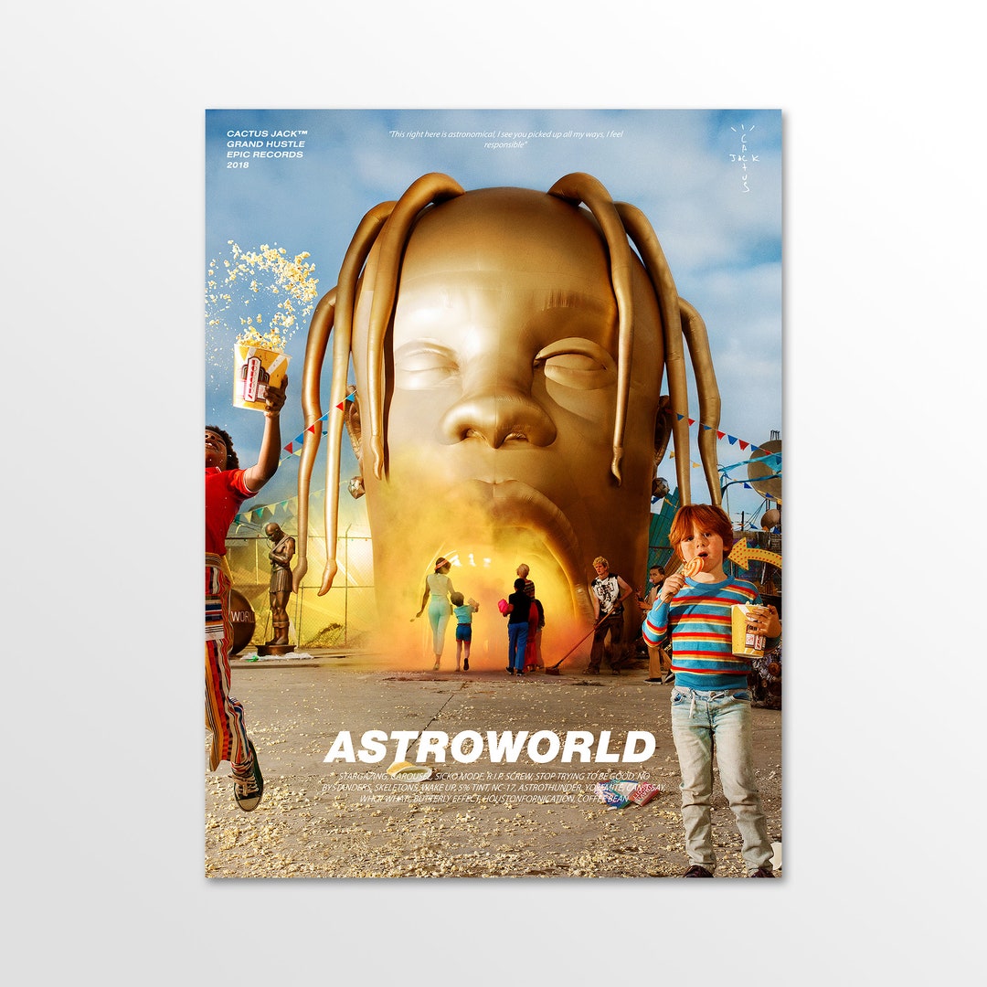 Astroworld Travis Scott Poster PHYSICAL PRINT - Etsy