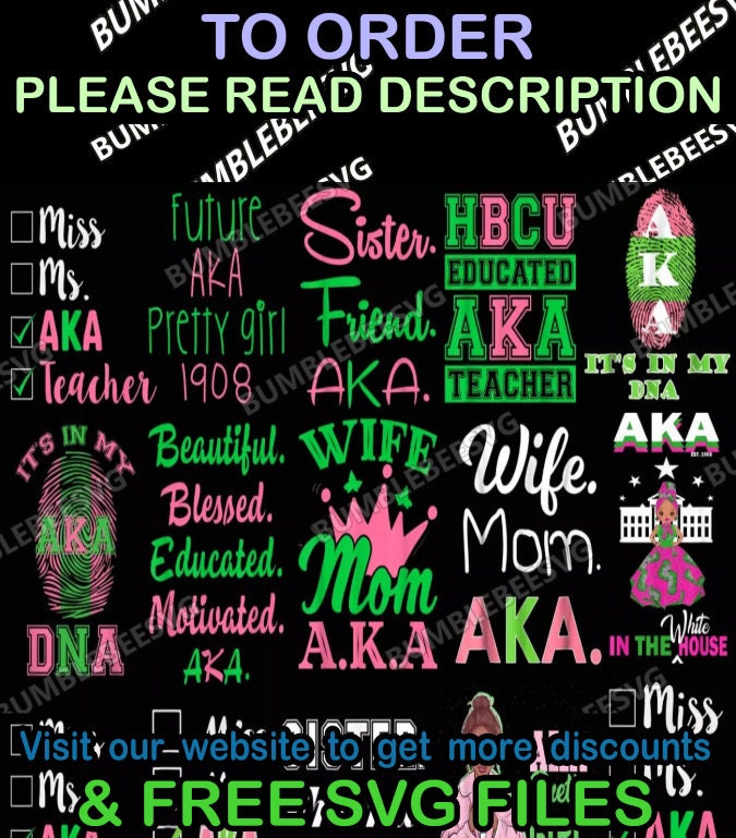 140 Alpha Kappa Alpha Svg Bundle Sorority Svg AKA Svg Alpha - Etsy
