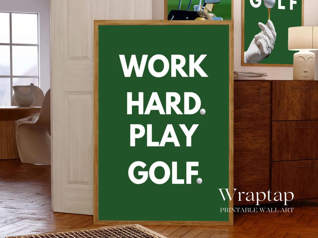 Golf Poster Art for Golfers Thoughtful Golf Gifts for Dad and Men ...