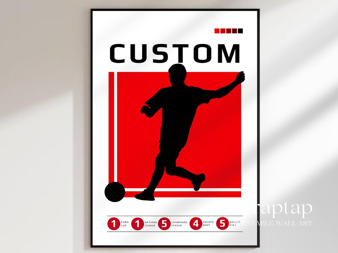 Personalized Custom Sports Poster, Football Poster Custom, Custom ...