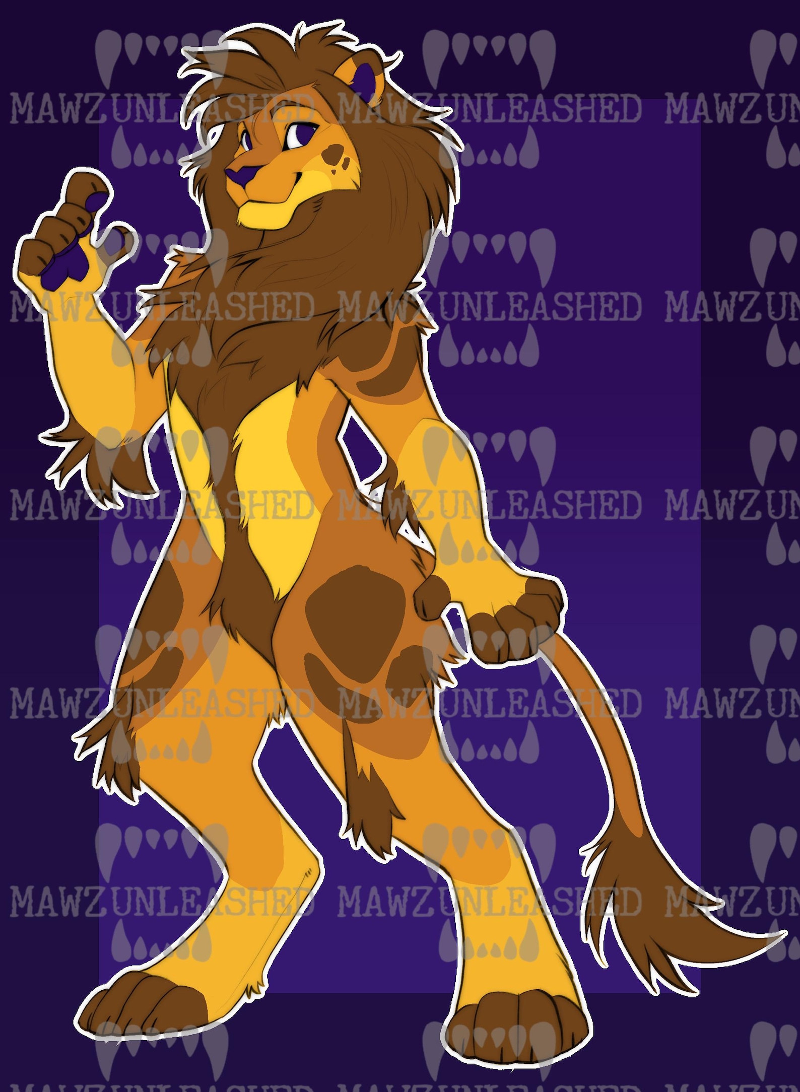 Lion Fursona Adoptable (digital Design) - Etsy New Zealand