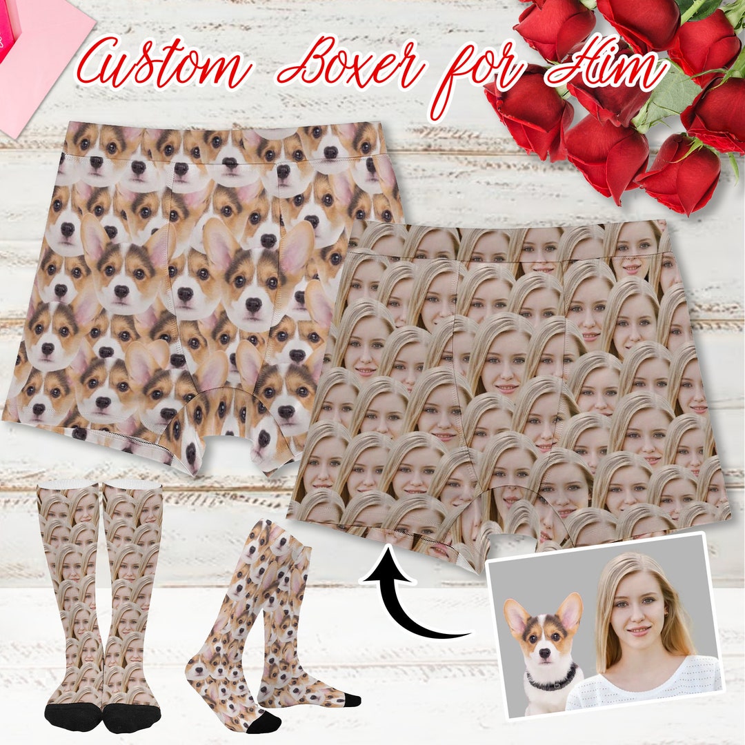 Custom Face Boxer Briefs Personalized Photo Underwear Custom - Etsy