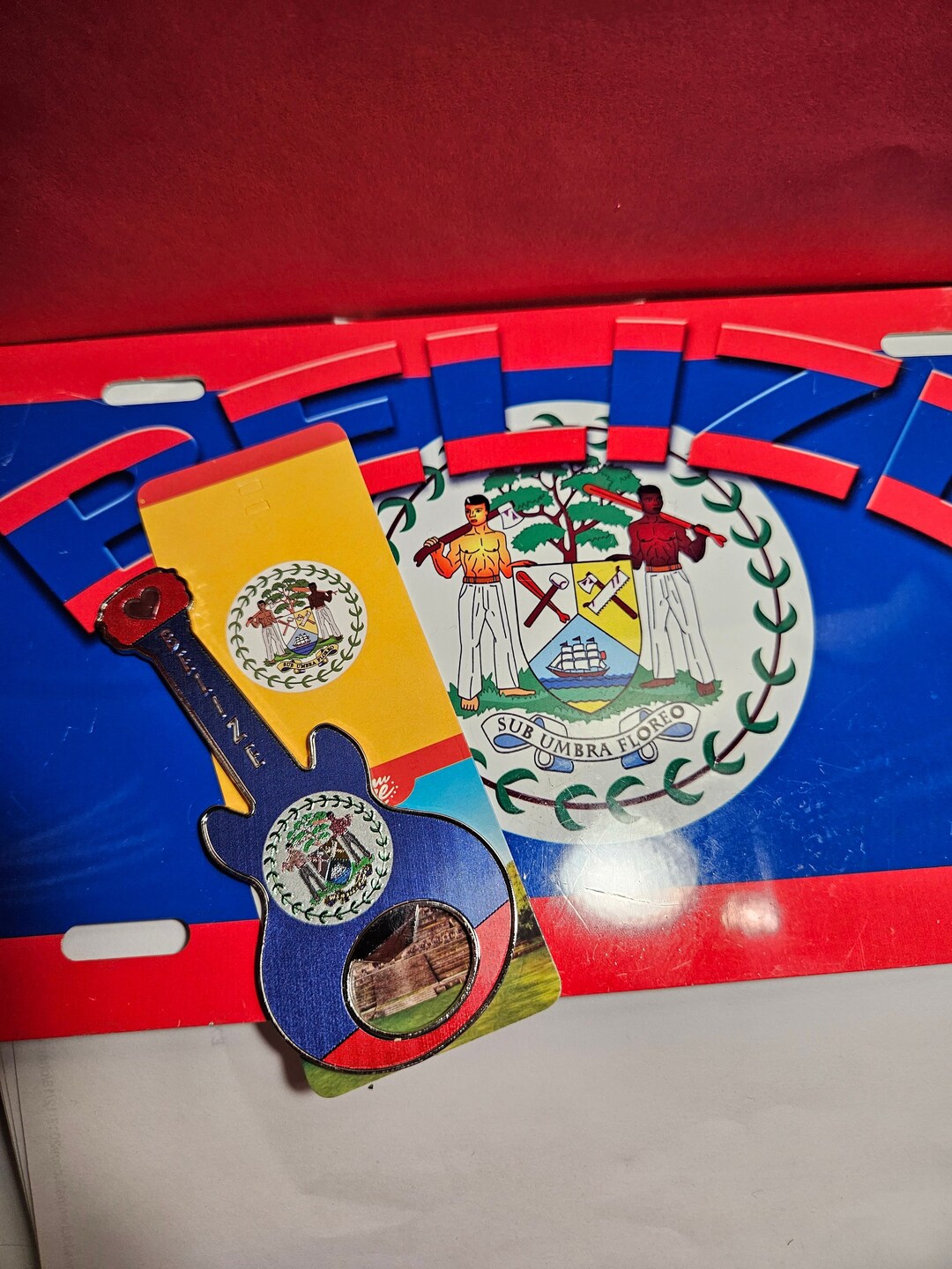 Belize Rhythm: Guitar Shaped Bottle Opener Magnet - Etsy