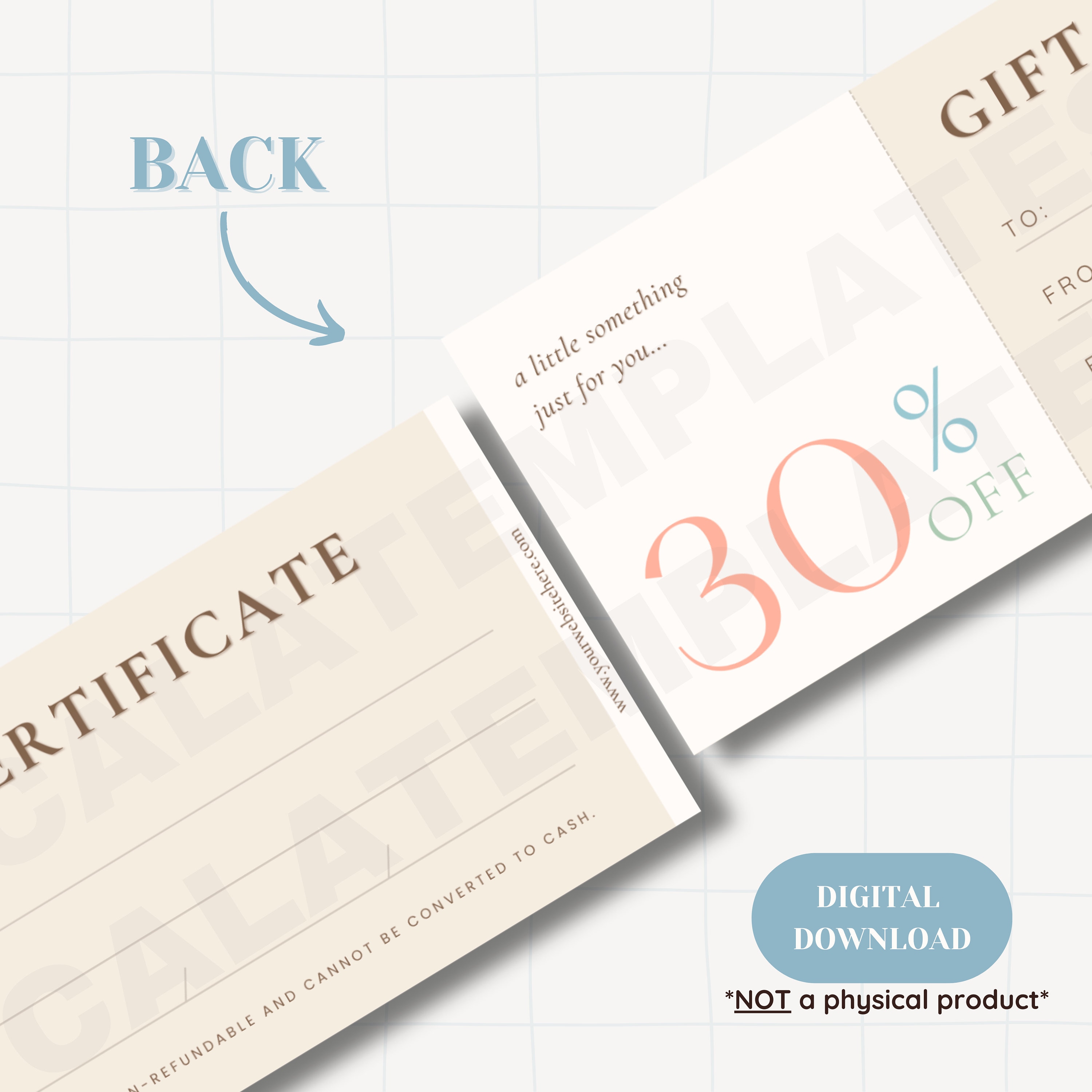 Editable Gift Card Template, Printable Pastel Custom Gift Certificate ...