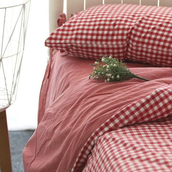 Red Duvet Cover - Etsy