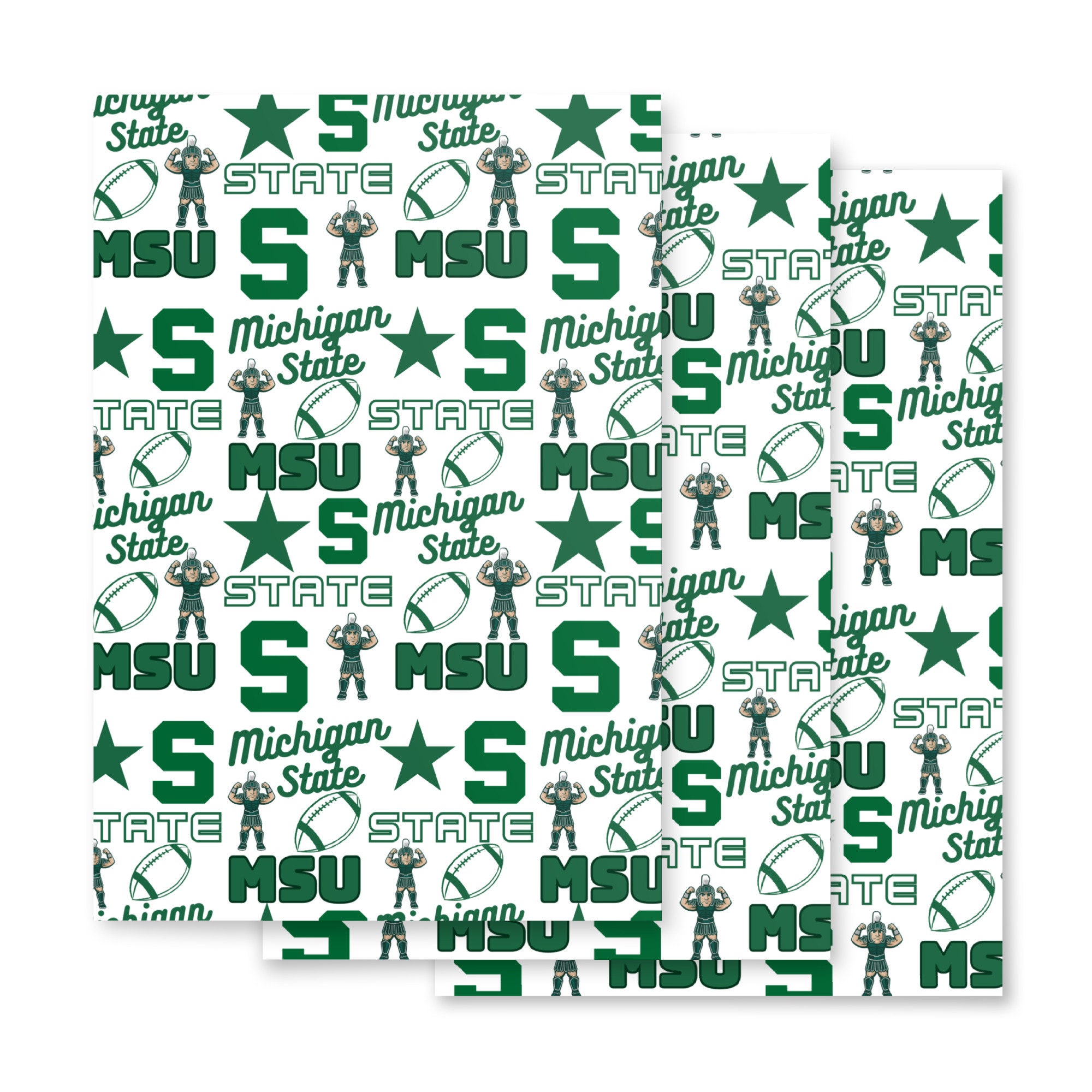 Michigan State Wrapping Paper Sheets - Etsy
