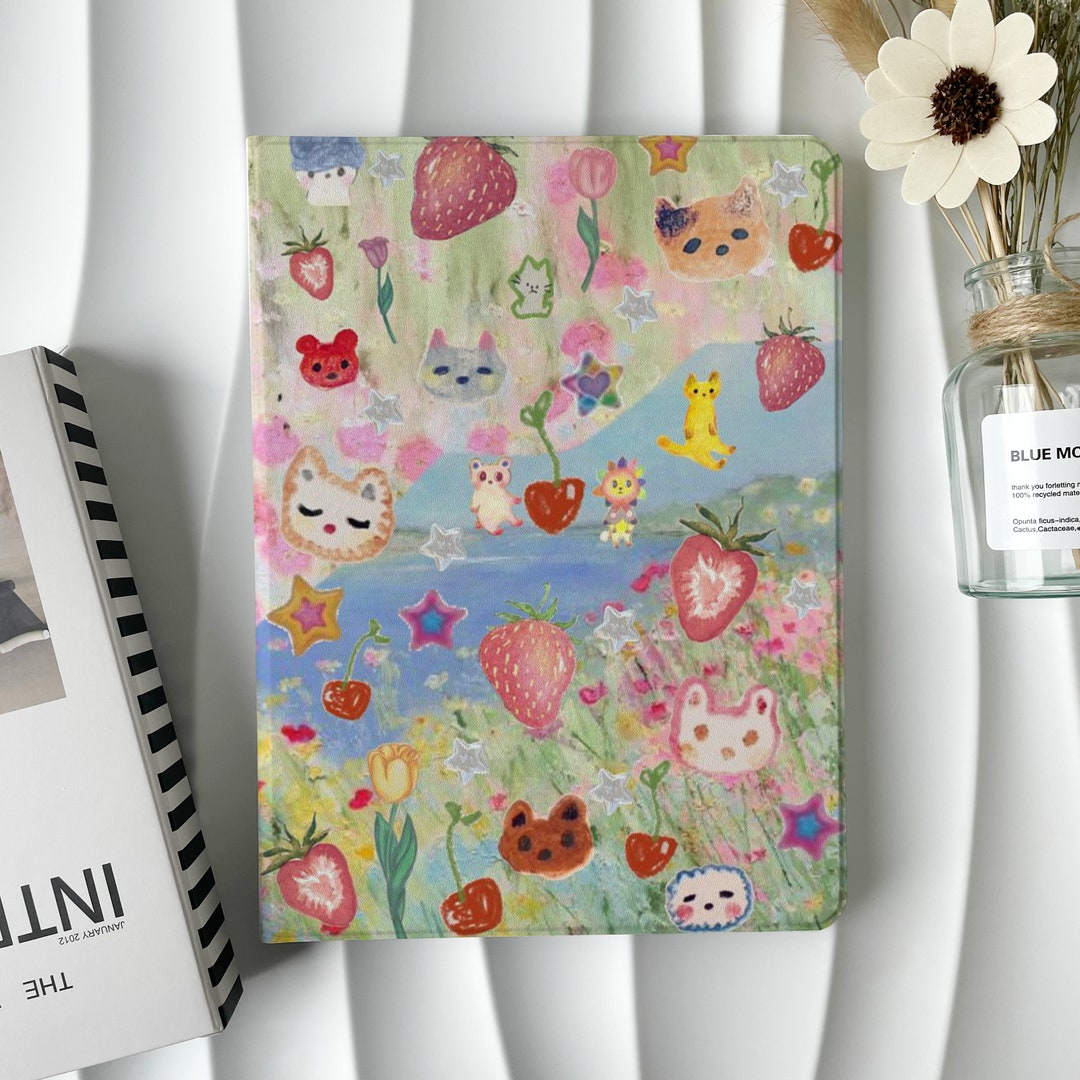 Strawberry Animal iPad Case Cover for iPad 9.7" 10.2" 10.9" 11" 12.9 ...