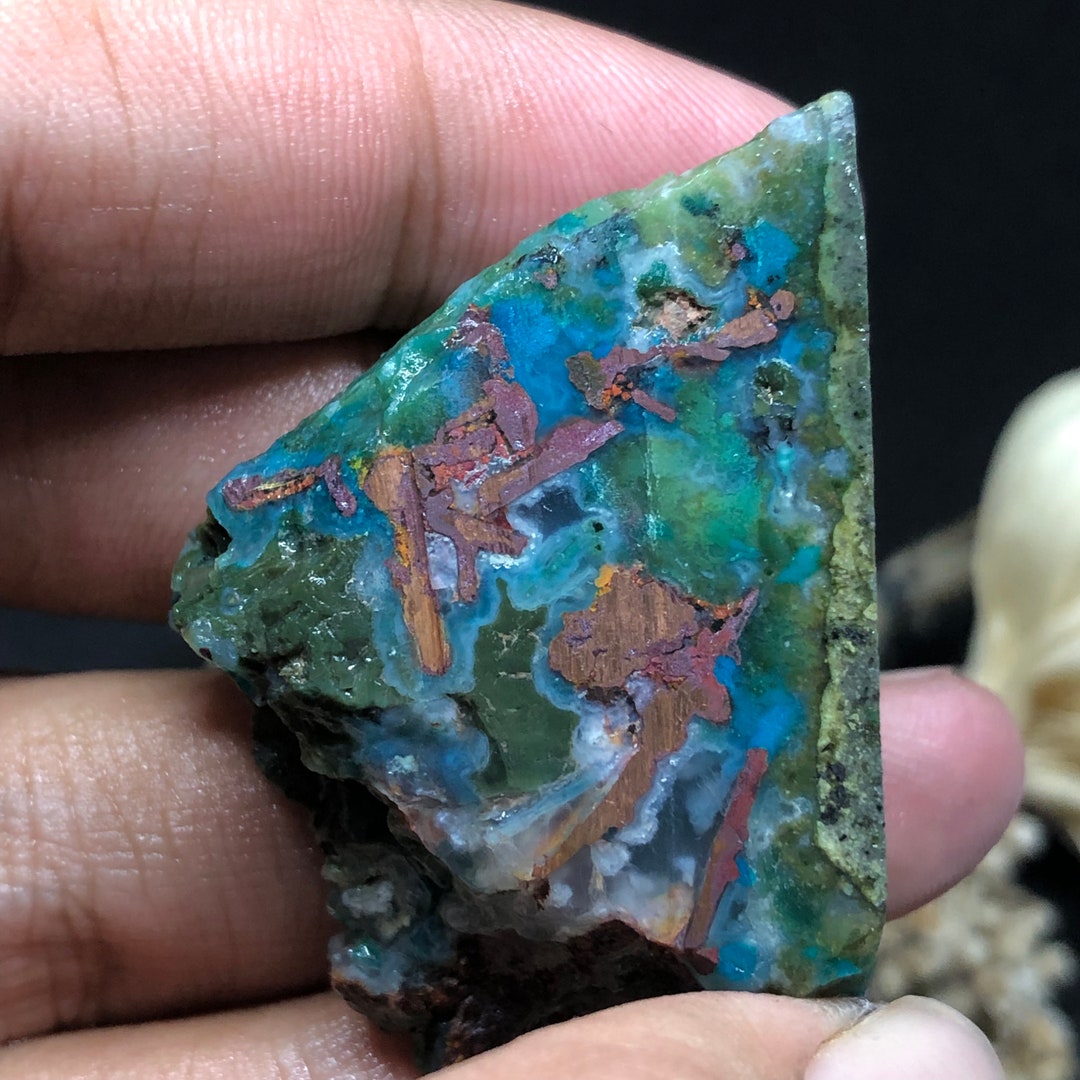 Chrysocolla Native Copper Slabs, Rough Material/ High Quality/ Very ...