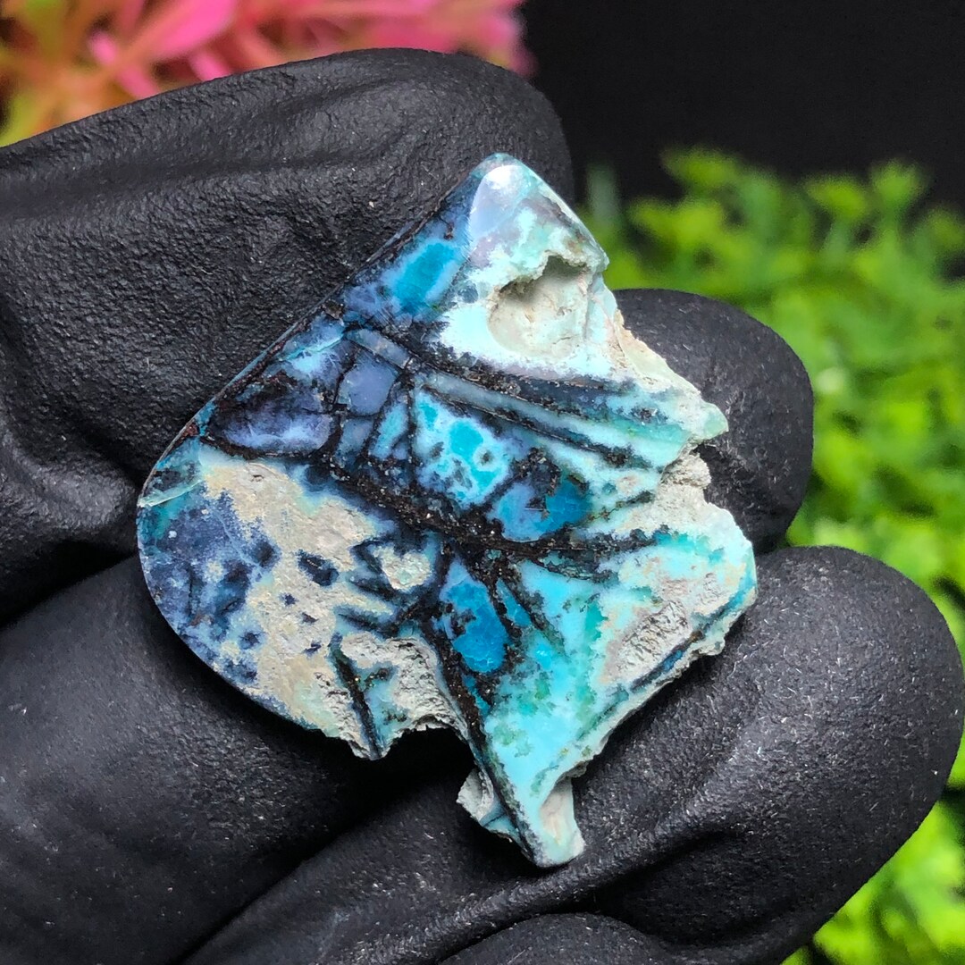 Chrysocolla Spiderwebs Cabs Are Very Unique and High Quality, the Stone Comes From Indonesia ...