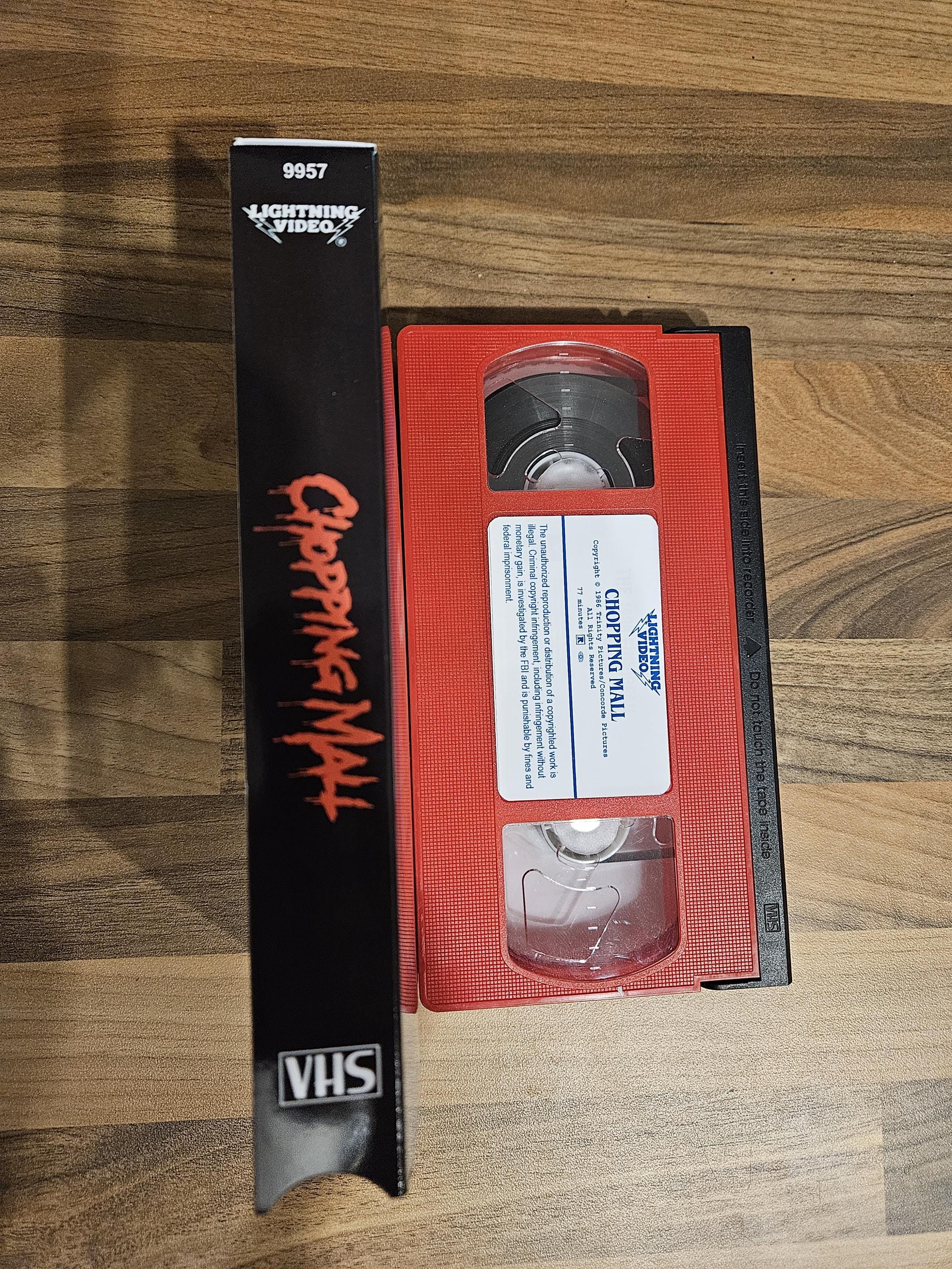 Chopping Mall Replica Red Vhs Tape - Etsy