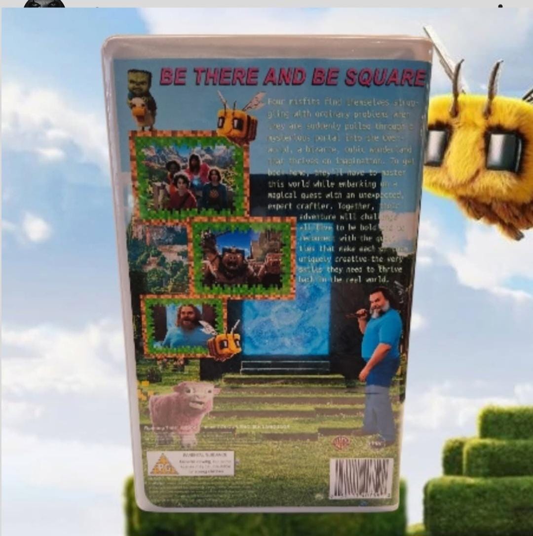 Minecraft Movie (green Tape Edition) Vhs - Etsy