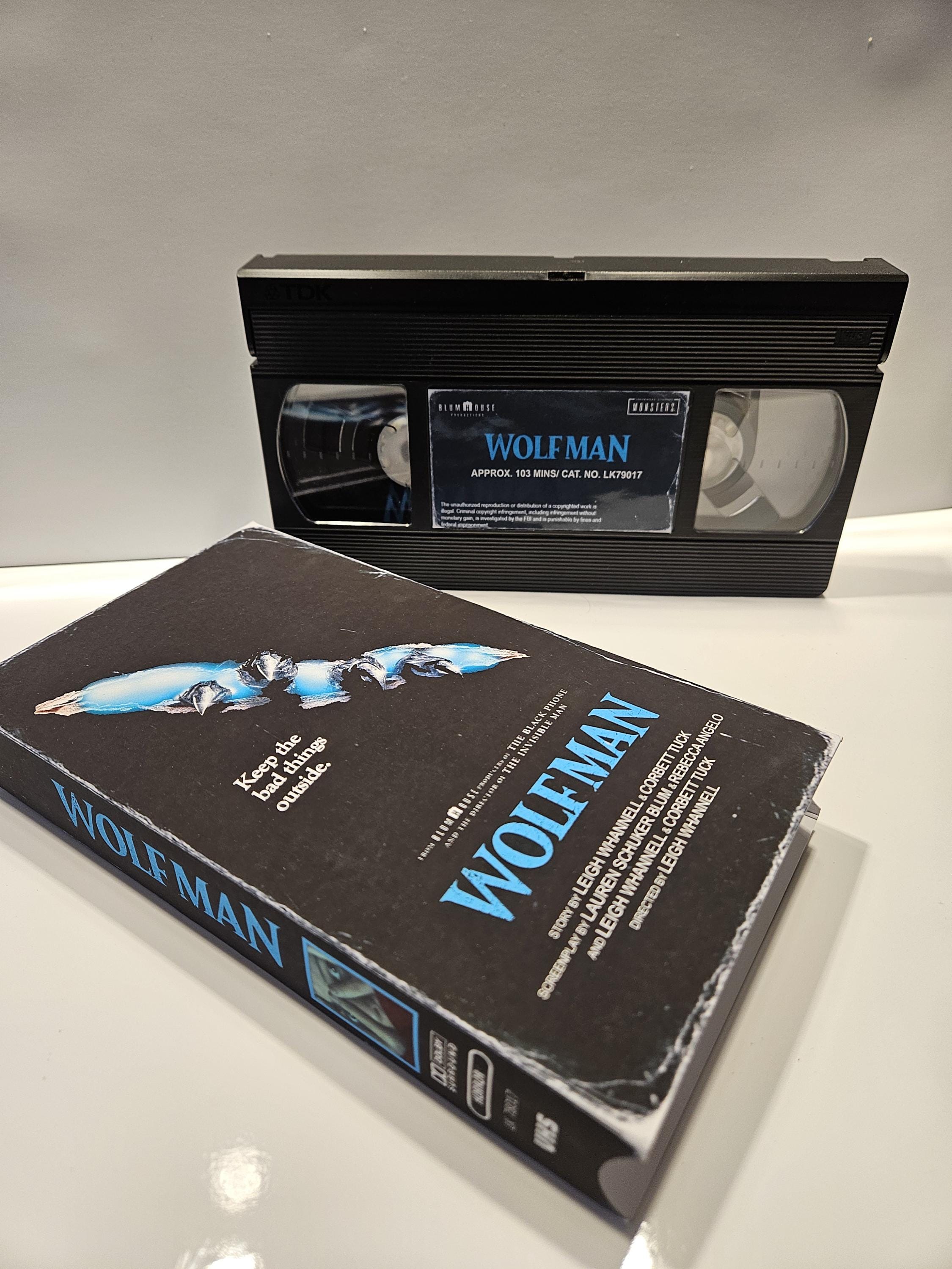 Wolf Man 2024 (aged Look) Vhs - Etsy