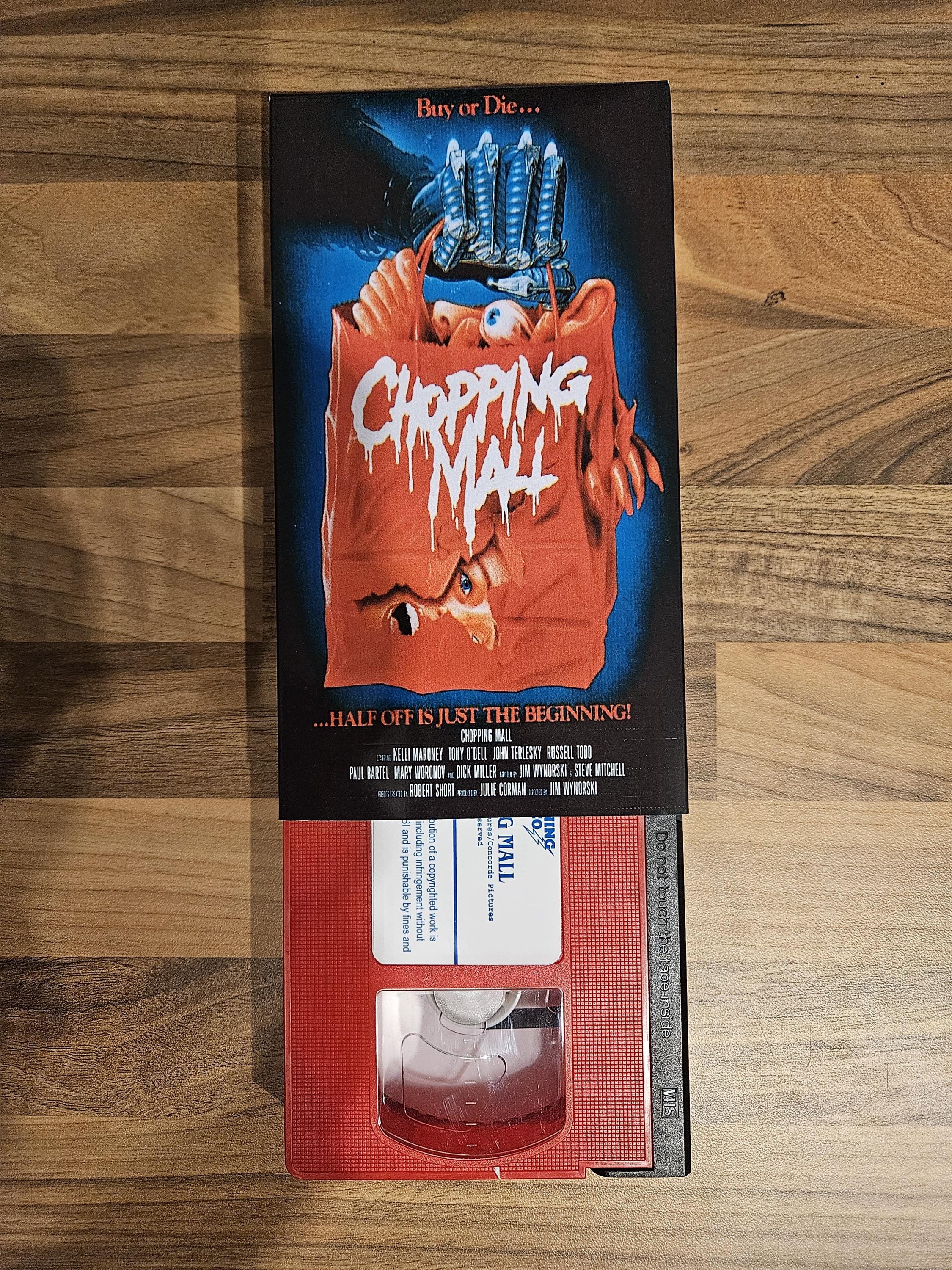 Chopping Mall Replica Red Vhs Tape - Etsy