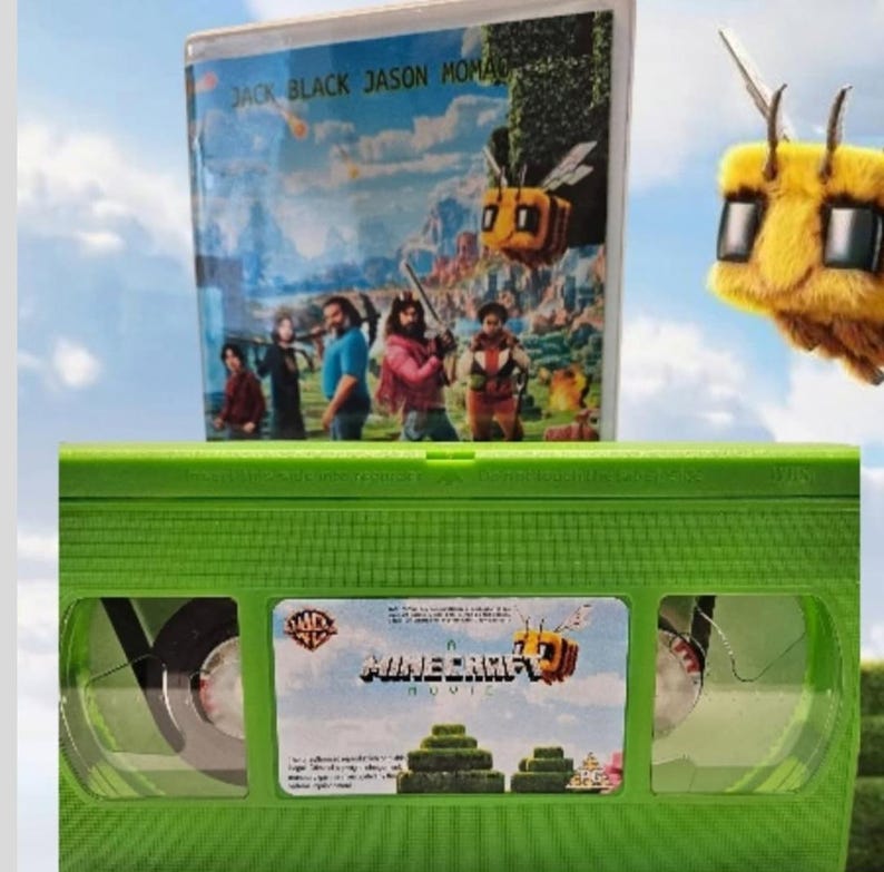Minecraft Movie (green Tape Edition) Vhs - Etsy