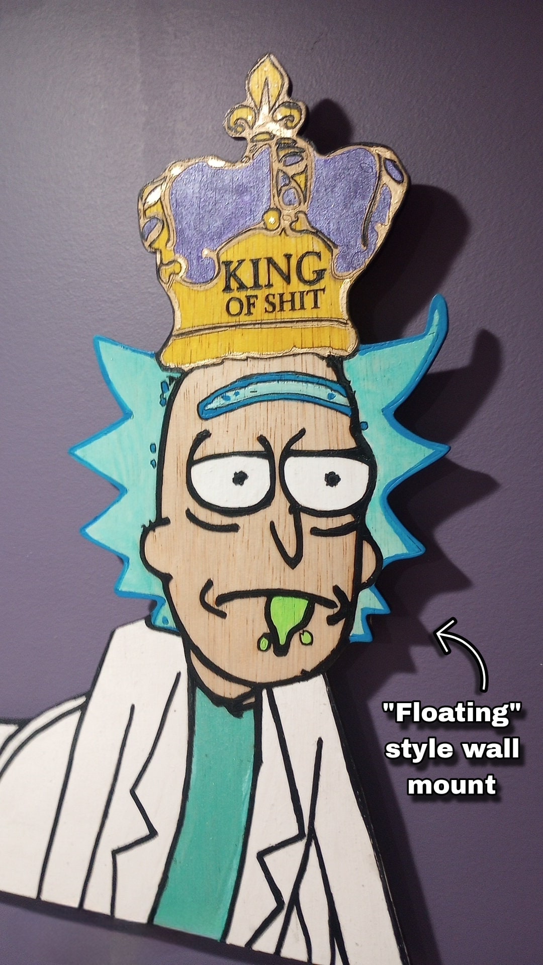 Rick and Morty king of Shit Wall Art - Etsy