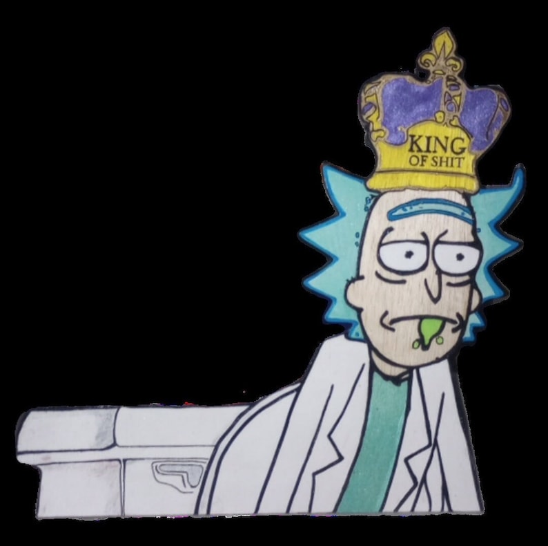 Rick and Morty king of Shit Wall Art - Etsy