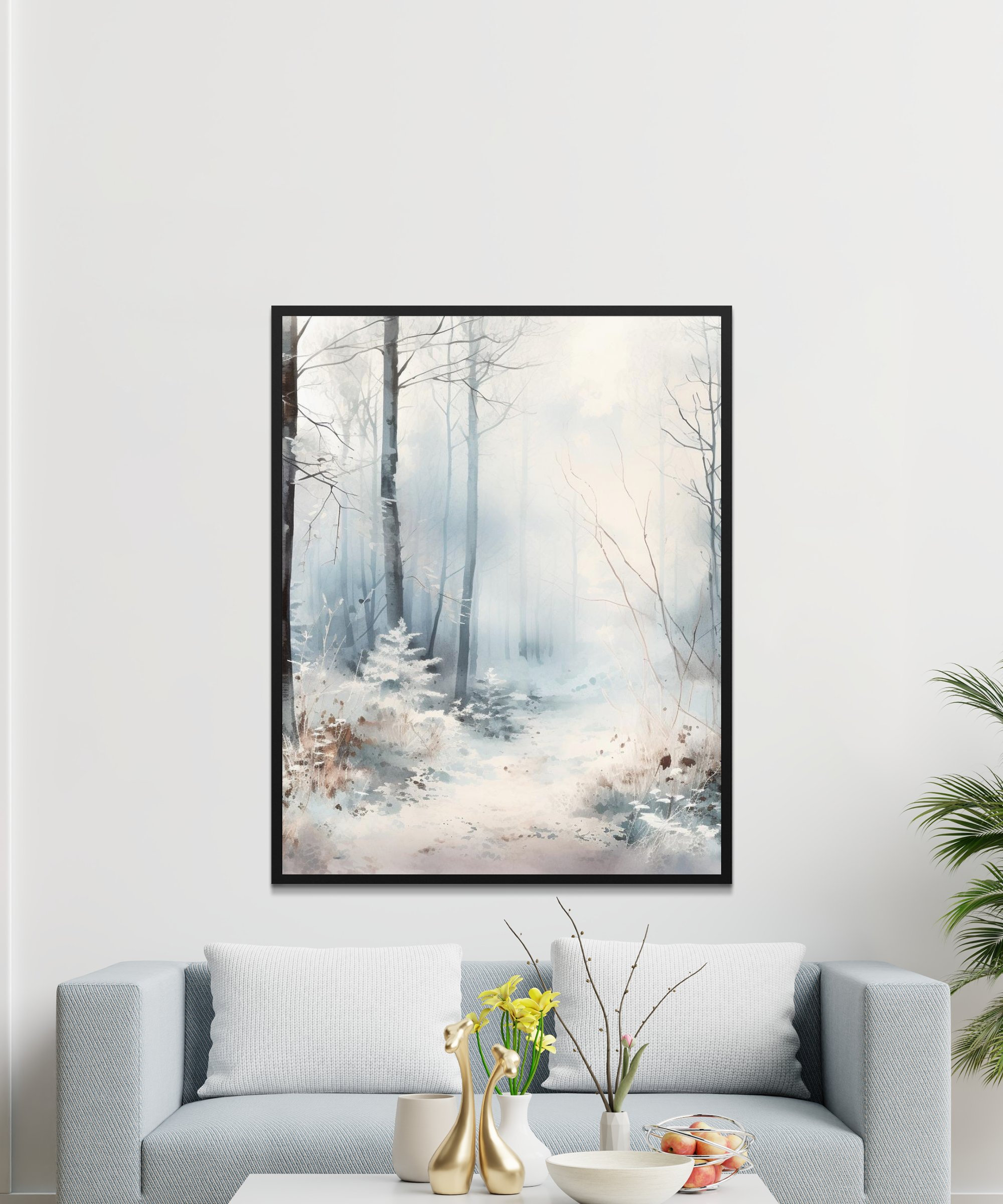 Winter Scene Print Winter Season Wall Art Winter Snow - Etsy
