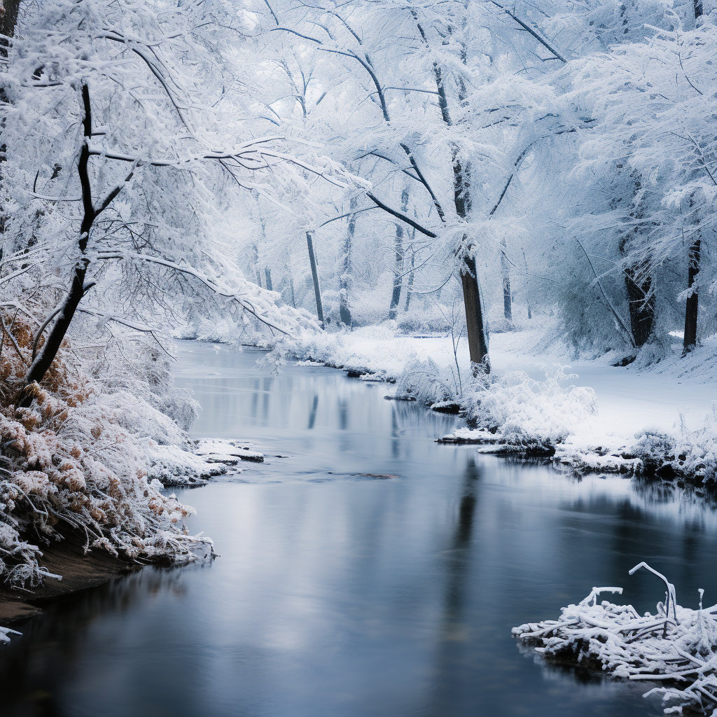 Winter Scene Print, Winter Season Wall Art, Winter Snow Picture, Winter ...