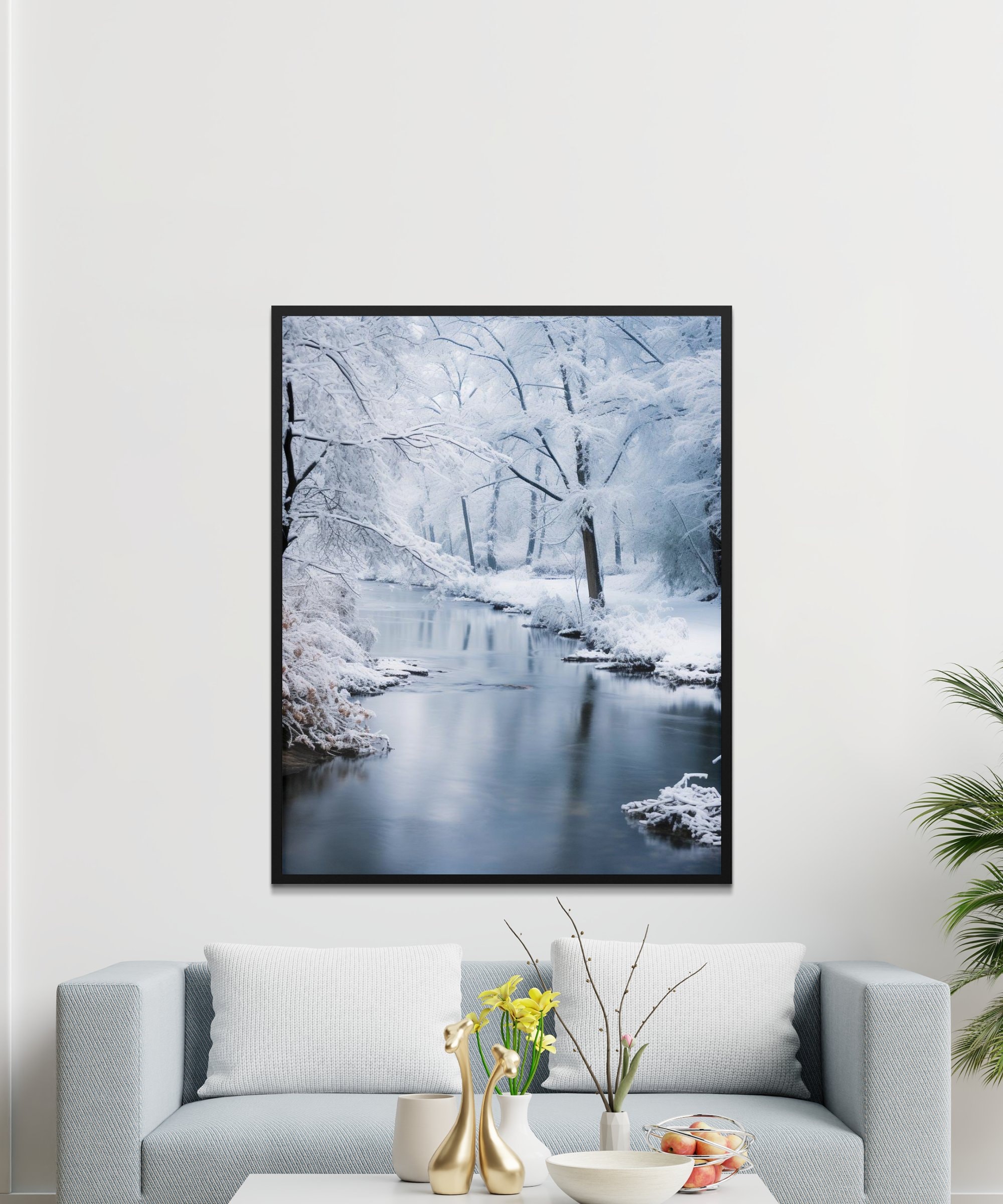 Winter Scene Print, Winter Season Wall Art, Winter Snow Picture, Winter ...
