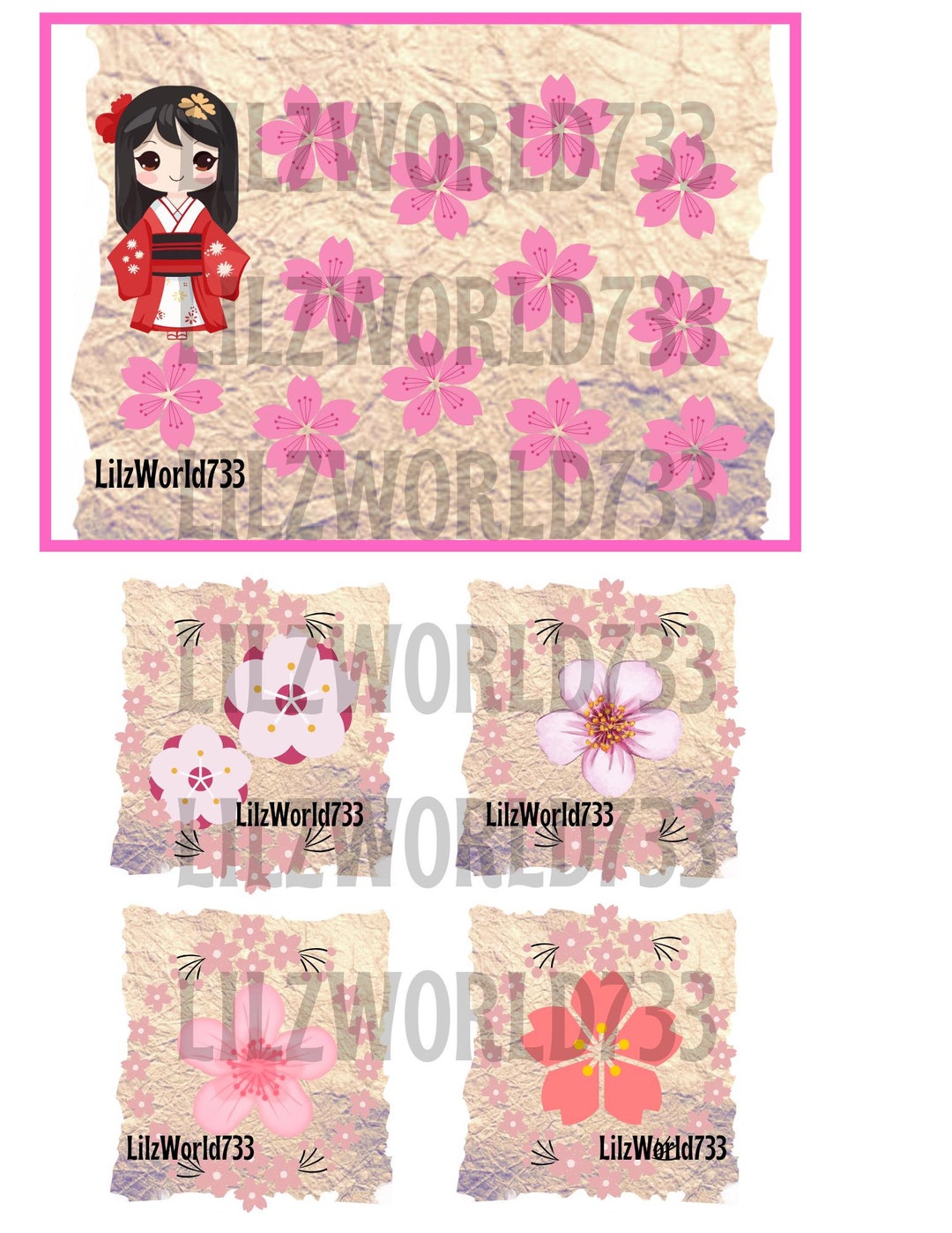 DIGITAL: Beautiful Sakura Savings Challenges 4 Minis - Etsy