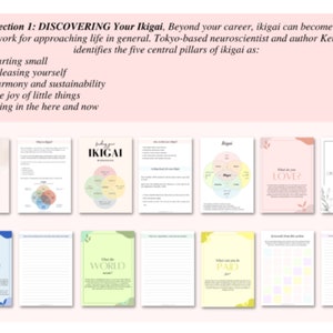 Ikigai Workbook Ikigai Planner Life Planner Goal Setting Planner Ikigai Poster Ikigai Ikigai ...