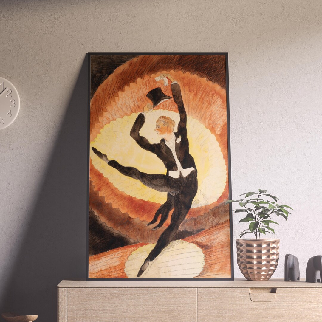 Halloween Art Print,dancer Halloween Wall Art,vintage Halloween Poster ...