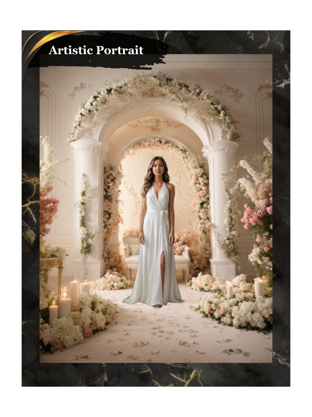 Digital Backdrops Floral Arches Backdrops 4k Floral Backdrops for ...