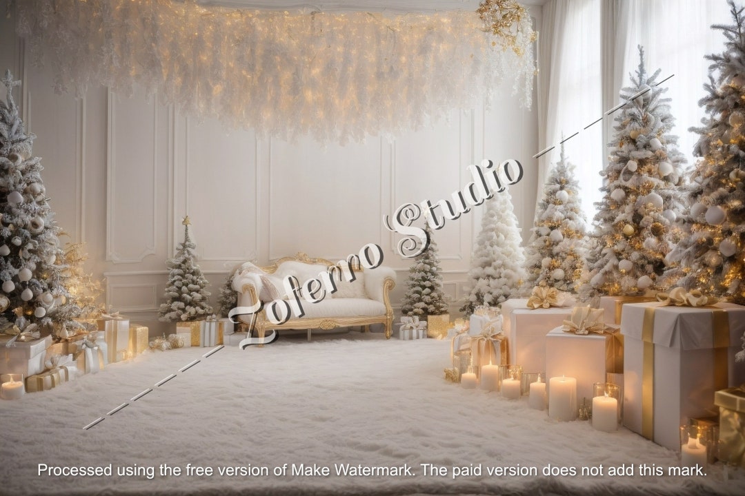 4K Digital Backdrop, the Winter Enchantment: Christmas Fantasy, Photo ...