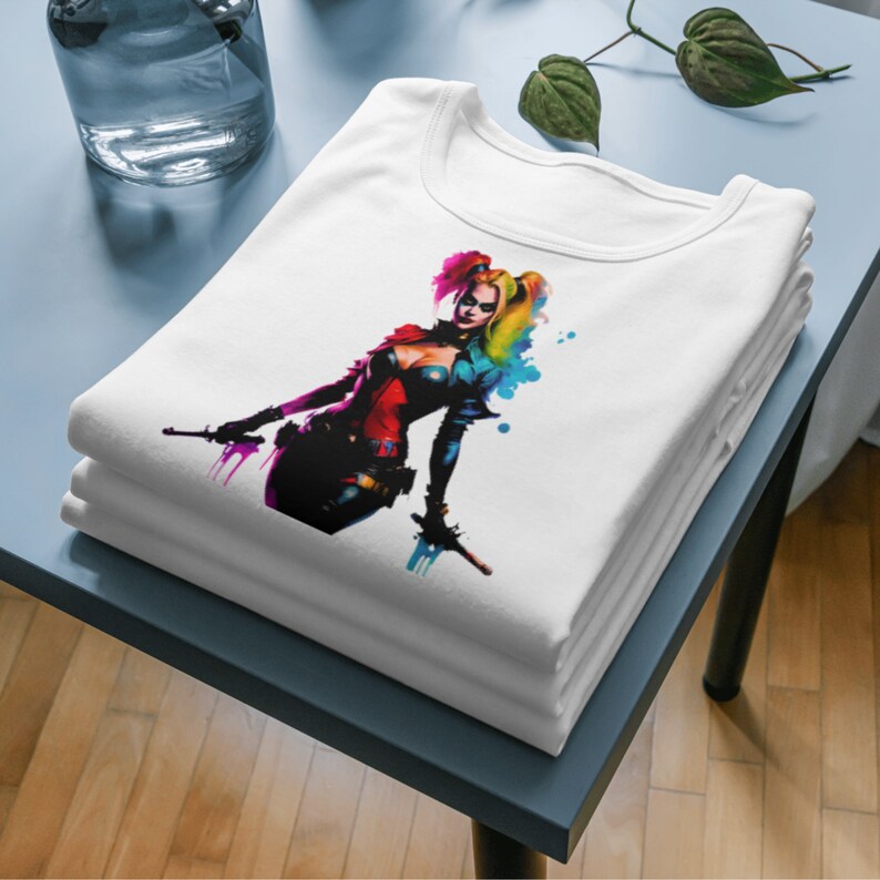 Colorful Stunning Harley Quinn Design Printable PNG Digital Art ...