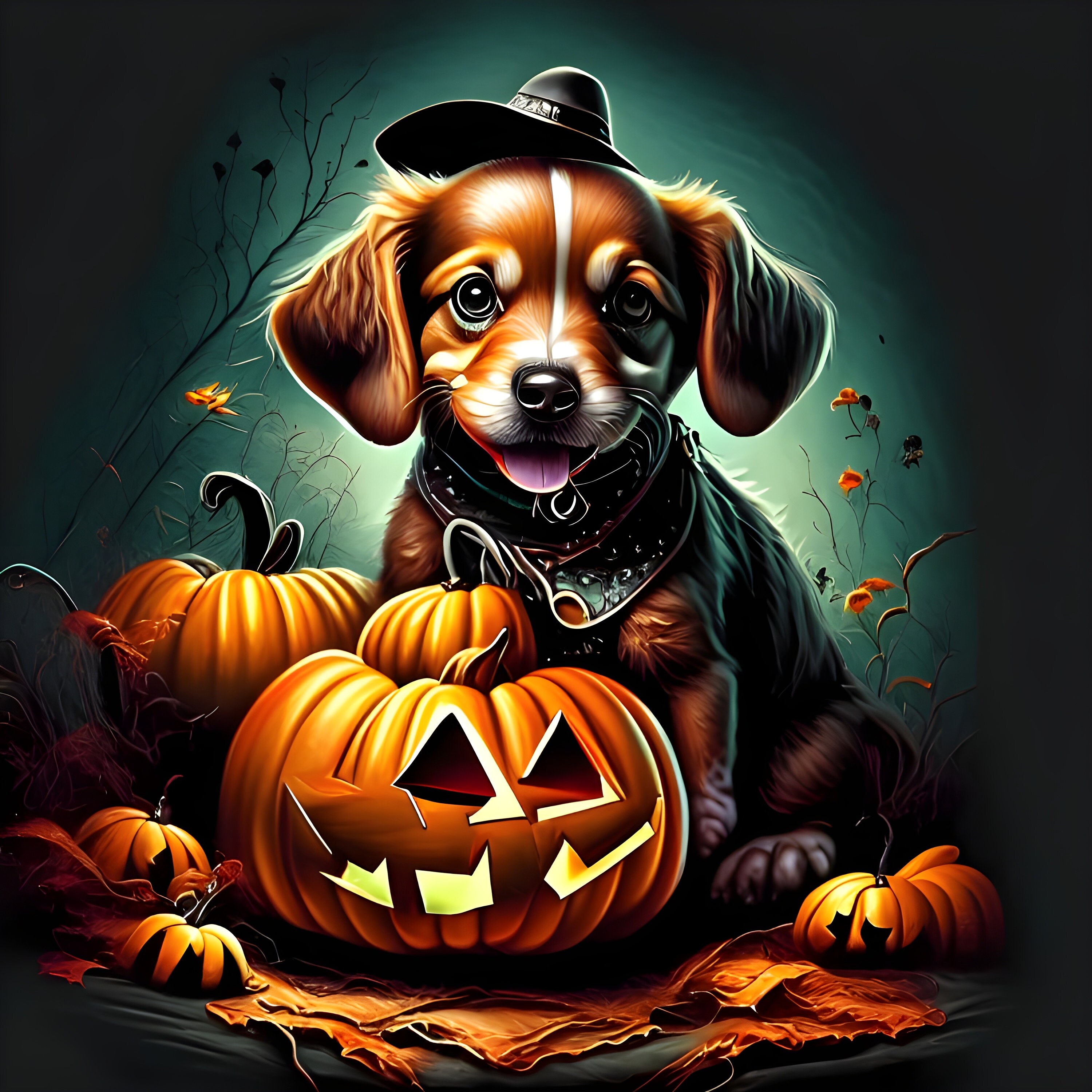 Halloween Cute Dog Clipart Cute Puppy Clip Art Digital - Etsy
